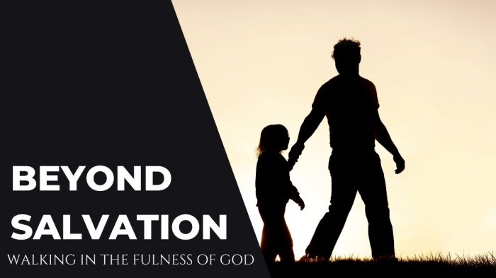 BEYOND SALVATION: WALKING IN THE FULNESS OF GOD.